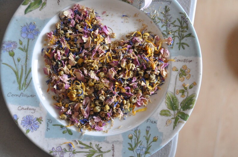 Flower Garden Herbal Tea 100% Organic Ingredients - Etsy