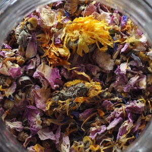 Flower Garden Herbal Tea 100% Organic Ingredients, Caffeine Free Tea ...