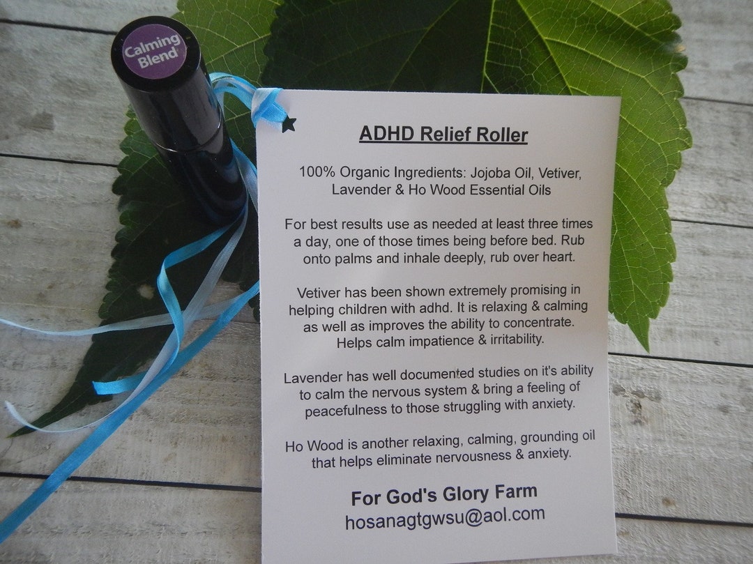 ADHD Relief Roller: Organic Calming Essential Oil Blend - Etsy