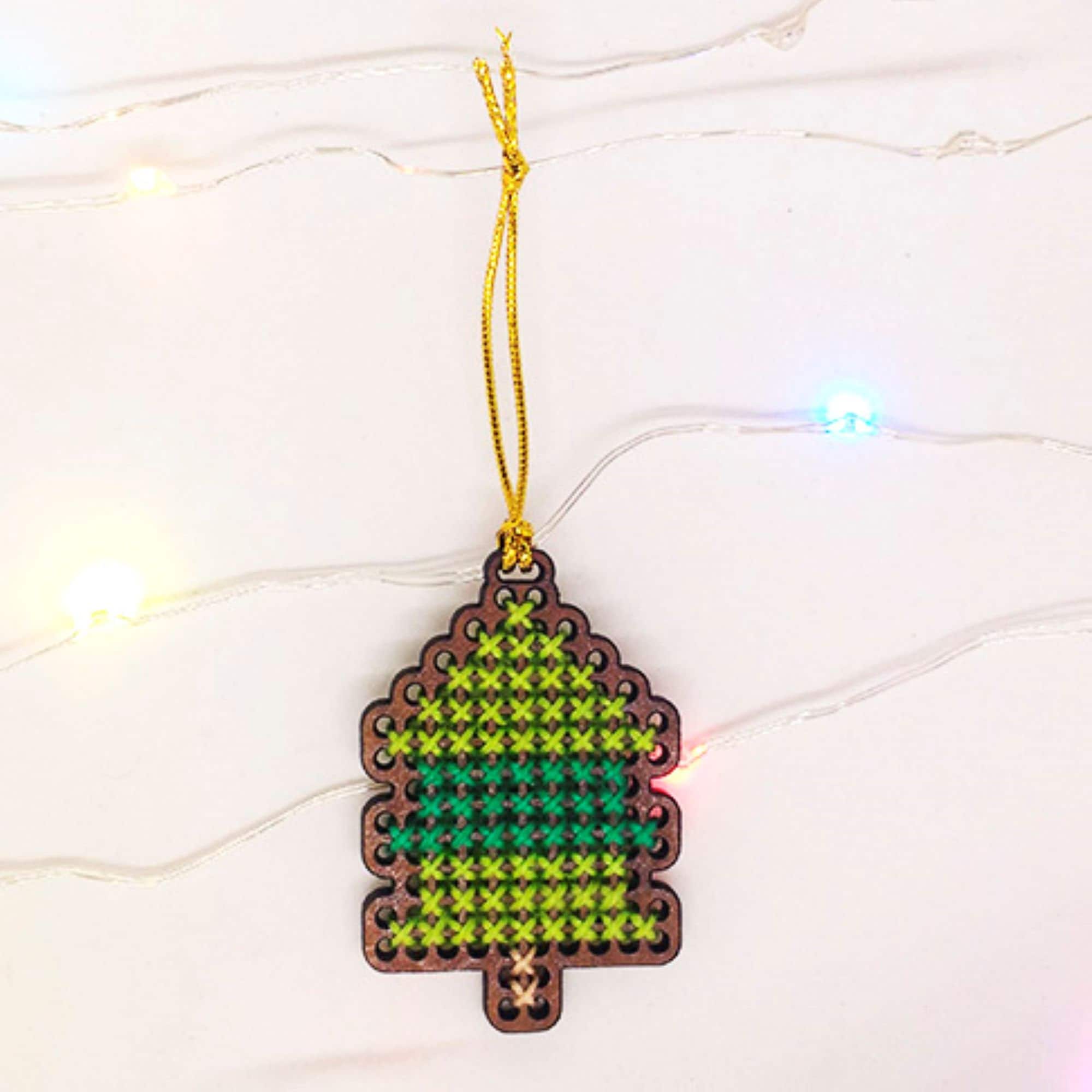 7 Cross Stitch Christmas Ornaments for Laser Cutting, Vector, Svg, Dxf ...