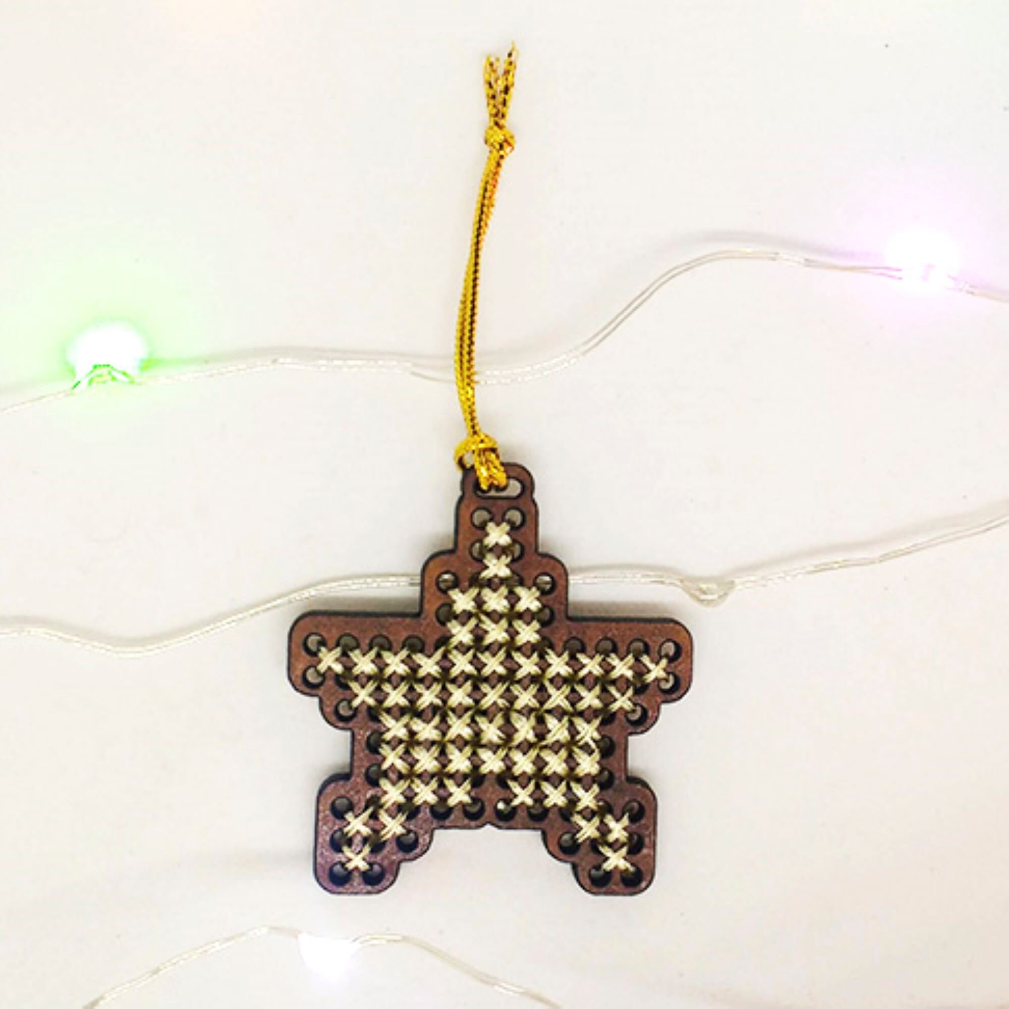 7 Cross Stitch Christmas Ornaments for Laser Cutting, Vector, Svg, Dxf ...