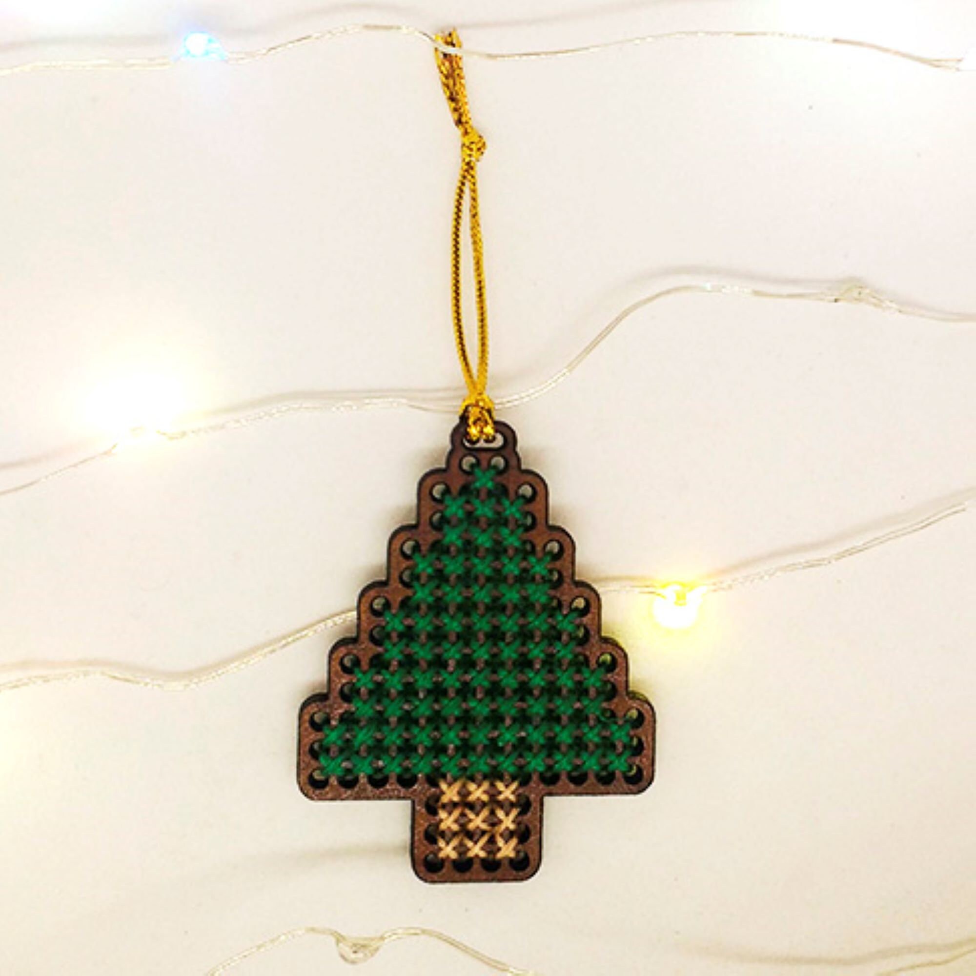 7 Cross Stitch Christmas Ornaments for Laser Cutting, Vector, Svg, Dxf ...