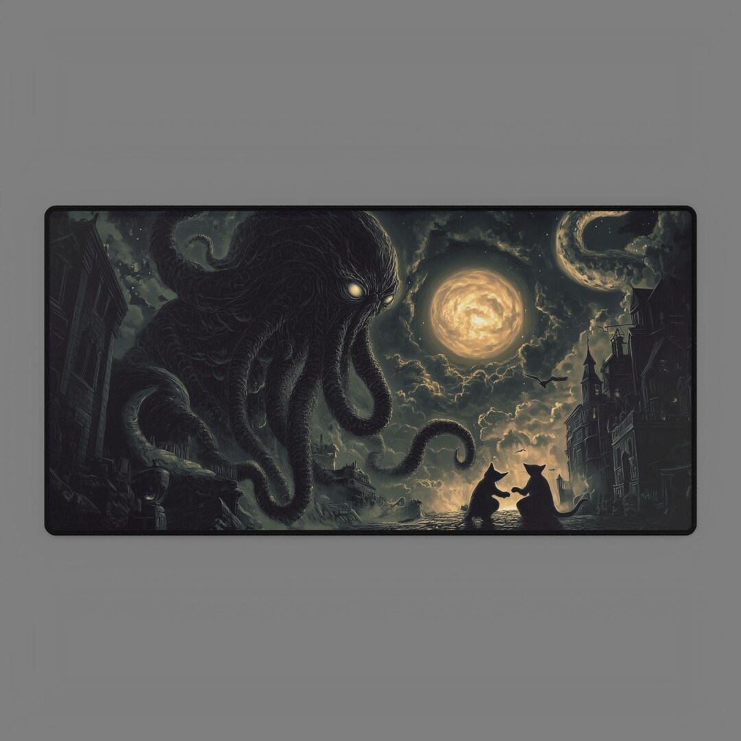 The Call of Cthulhu Cat Mouse Mat Large Desk Pad for Gamers Lovecraft ...