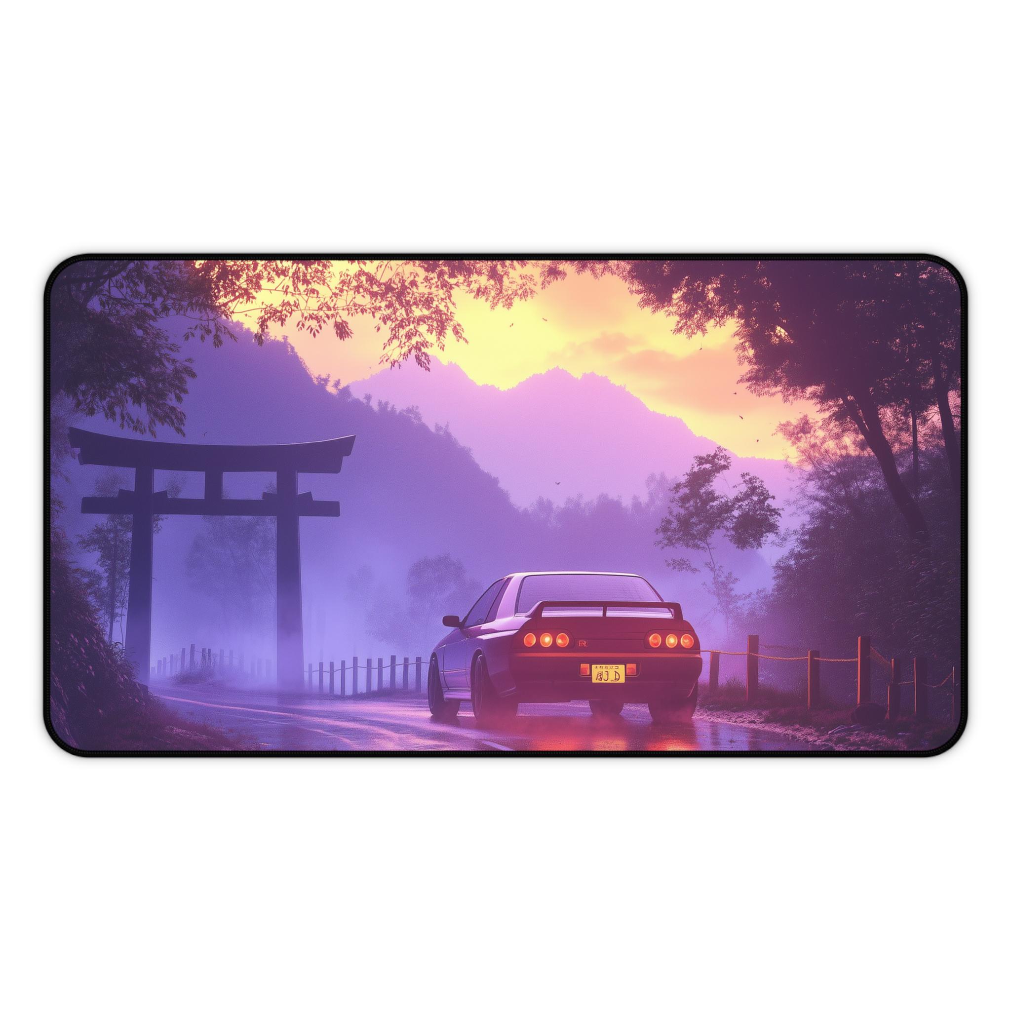 Skyline R32 Desk Mat JDM Car Mouse Pad With Japanese Mountain Road ...