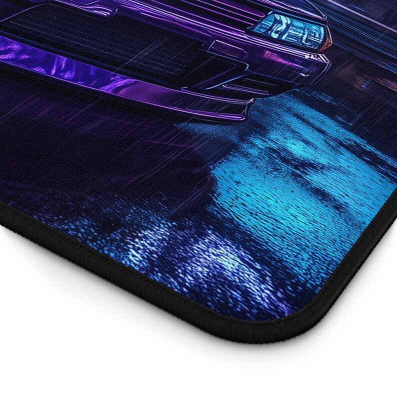 Cyberpunk Nissan R32 Skyline Mouse Pad Gaming Desk Mat With Neon City ...