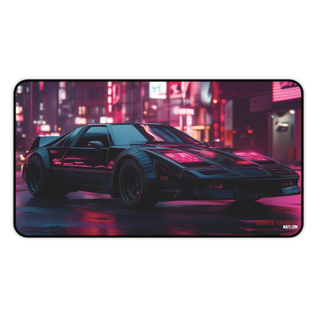 Large Knight Rider KITT 80's Retro Mouse Mat Vintage Car Gaming Desk ...