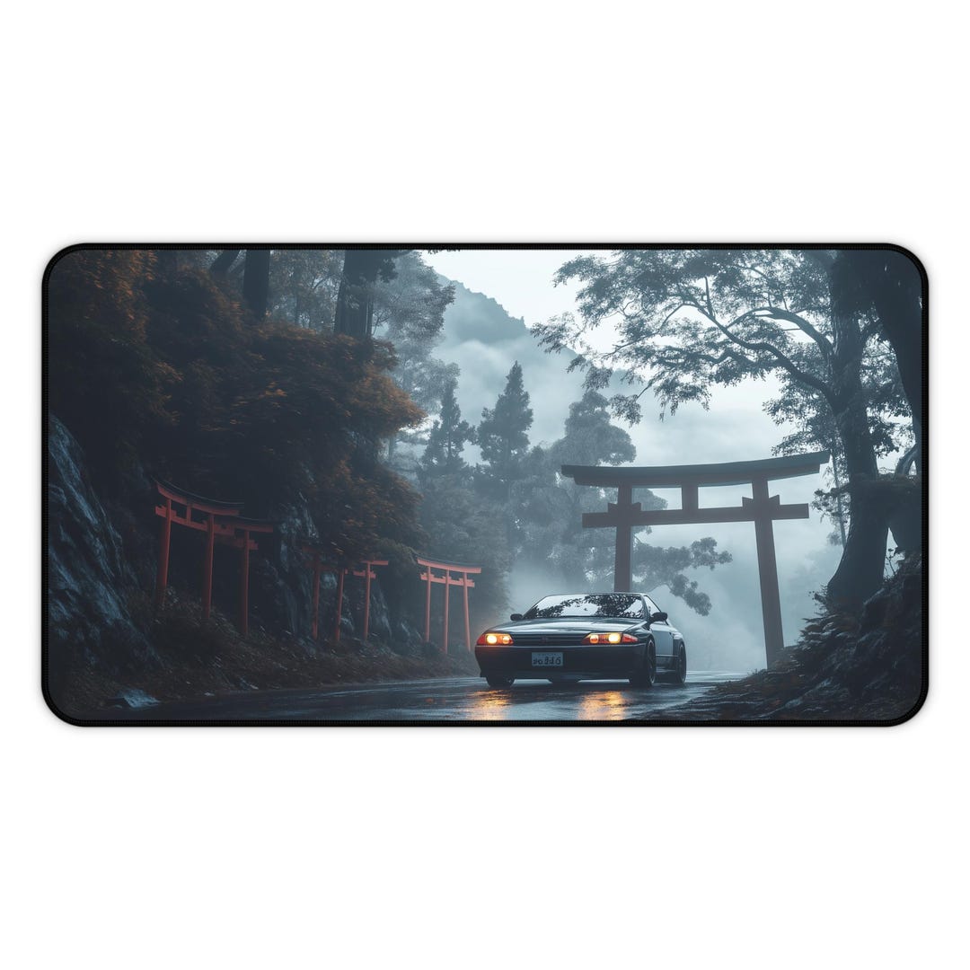Large Gaming Mouse Pad With Nissan Skyline R32 Japanese Road Scene ...