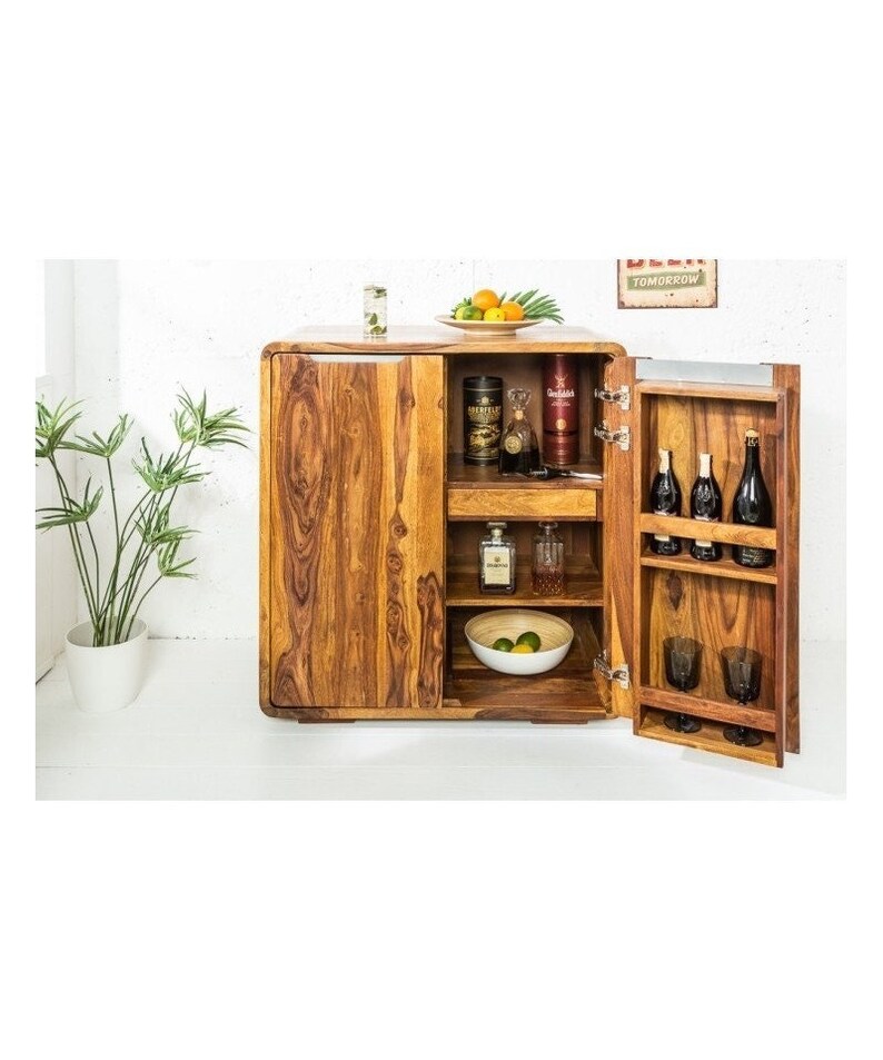 Small Wooden Alcohol Bar Functional Chest of Drawers Stylish - Etsy ...