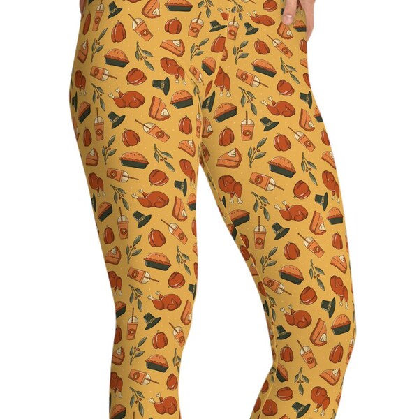 Thanksgiving Leggings - Etsy