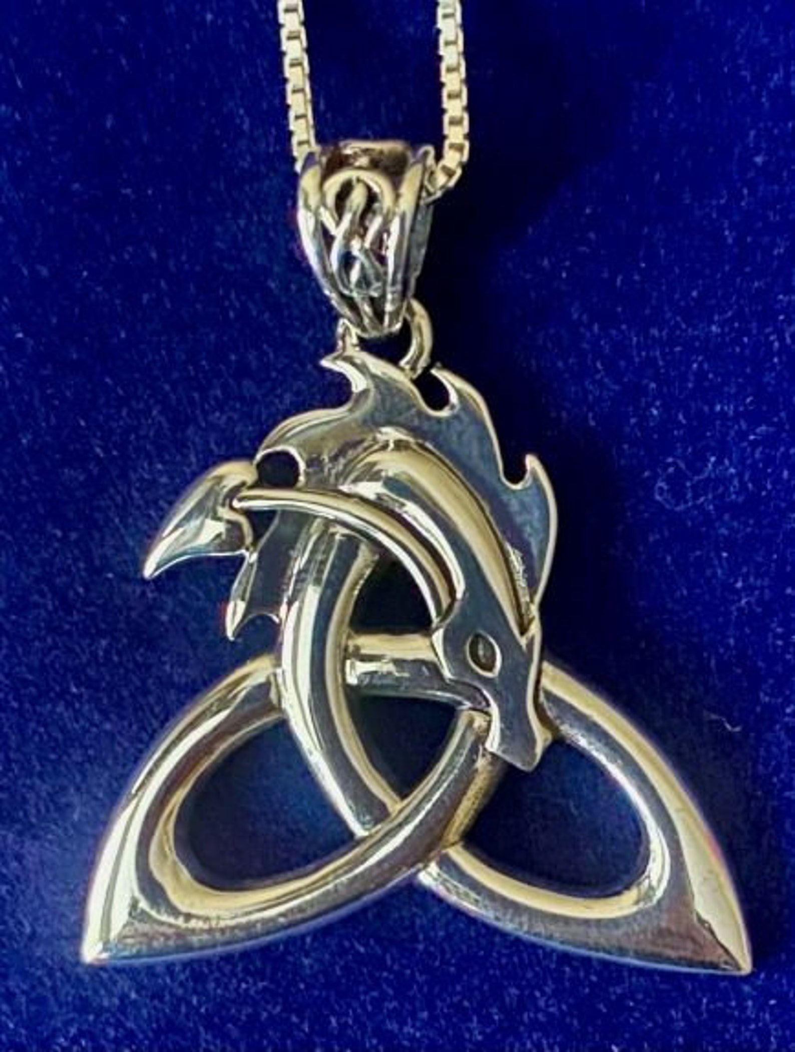 Jewelry Trends Celtic Dragon Trinity Knot Sterling Silver | Etsy