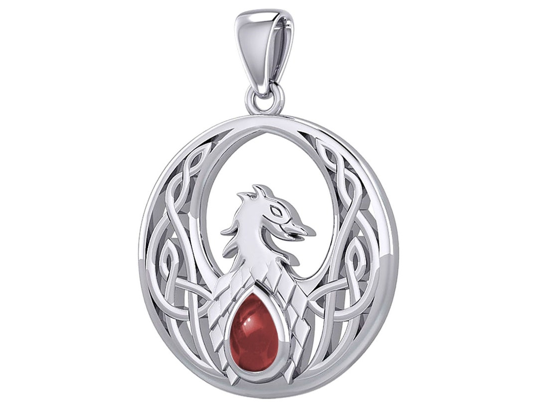Jewelry Trends Celtic Phoenix Sterling Silver Pendant With - Etsy