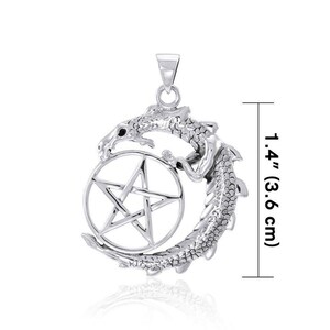 Dragon Pentacle Pentagram Star Sterling Silver Pendant Jewelry Trends ...
