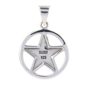 Jewelry Trends Pentacle Star Pentagram Sterling Silver Pendant Created ...
