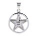 Jewelry Trends Pentacle Star Pentagram Sterling Silver Pendant Created ...