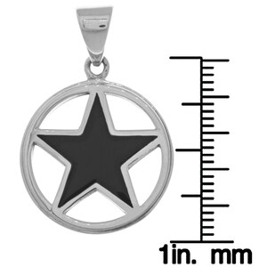 Jewelry Trends Pentacle Star Pentagram Sterling Silver Pendant Created ...