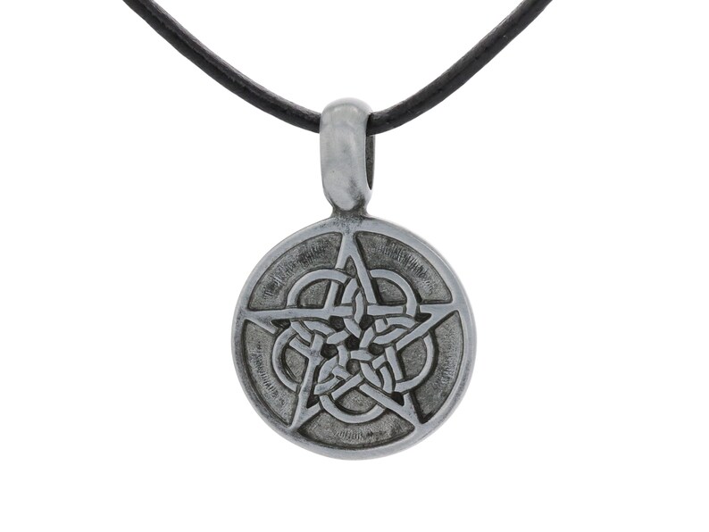 Jewelry Trends Celtic Pentacle Five Element Star Pewter Pendant ...
