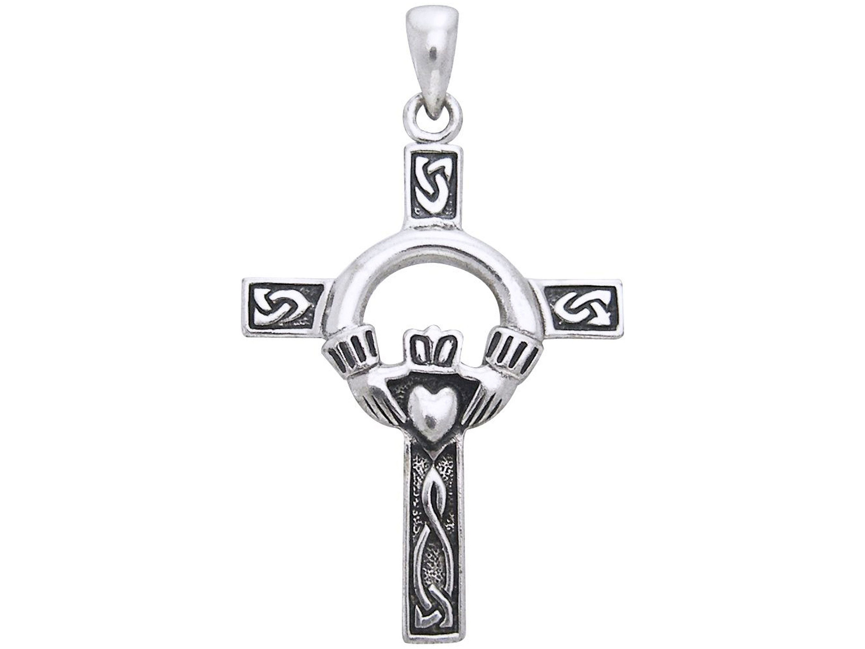 Jewelry Trends Celtic Claddagh Cross Irish Sterling Silver - Etsy