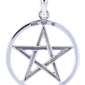 Pentacle Pentagram Black Star Sterling Silver Pendant | Jewelry Trends - Etsy