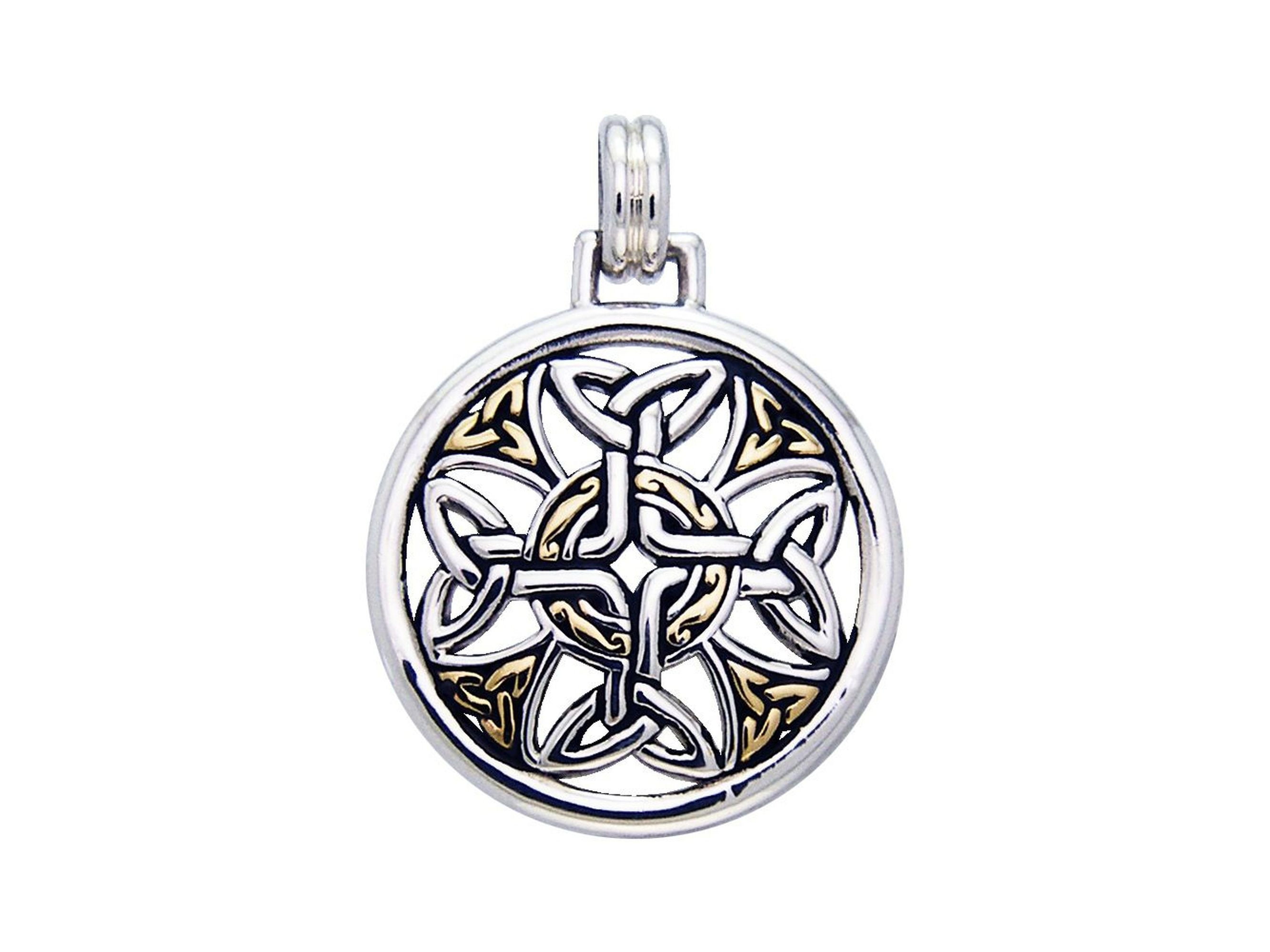Jewelry Trends Sterling Silver Celtic Trinity Cross Medallion | Etsy