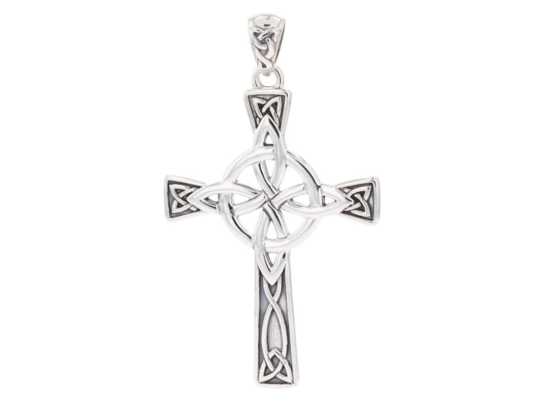 Celtic Four Point Cross Sterling Silver Pendant | Jewelry Trends - Etsy