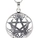 Jewelry Trends Pentacle Moon Pentagram Celtic Sterling Silver Pendant ...