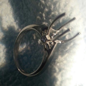 9MM Round Cathedral Mountings Solitaire Setting Semi-mount Engagement ...
