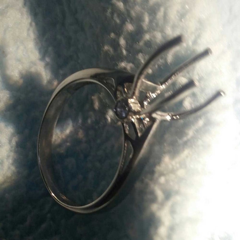9MM Round Cathedral Mountings Solitaire Setting Semi-mount Engagement ...
