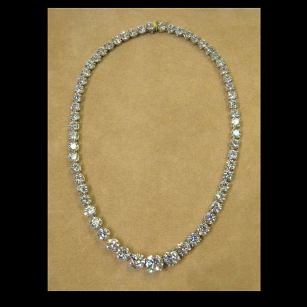 Graduated Diamond Necklace - Etsy