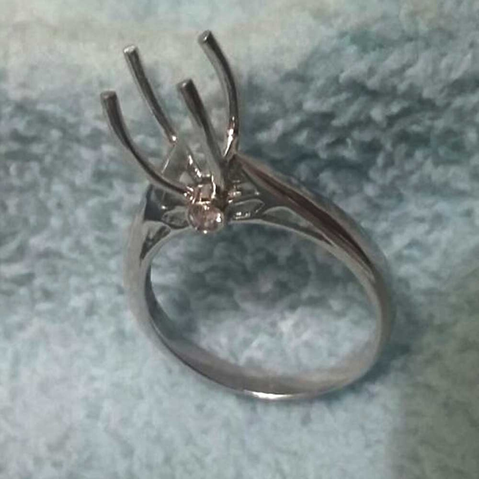 9MM Round Cathedral Mountings Solitaire Setting Semi-mount Engagement ...