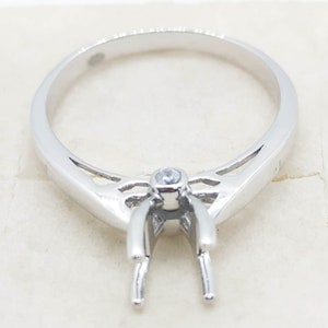 9MM Round Cathedral Mountings Solitaire Setting Semi-mount Engagement ...