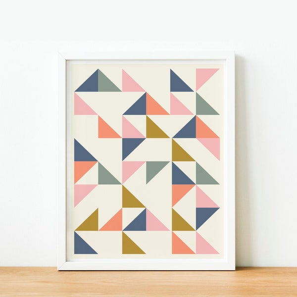 Triangle Art - Etsy