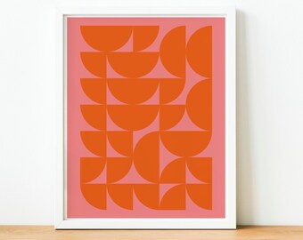 Printable Abstract Numbers Modern Decor Colorful Digital - Etsy