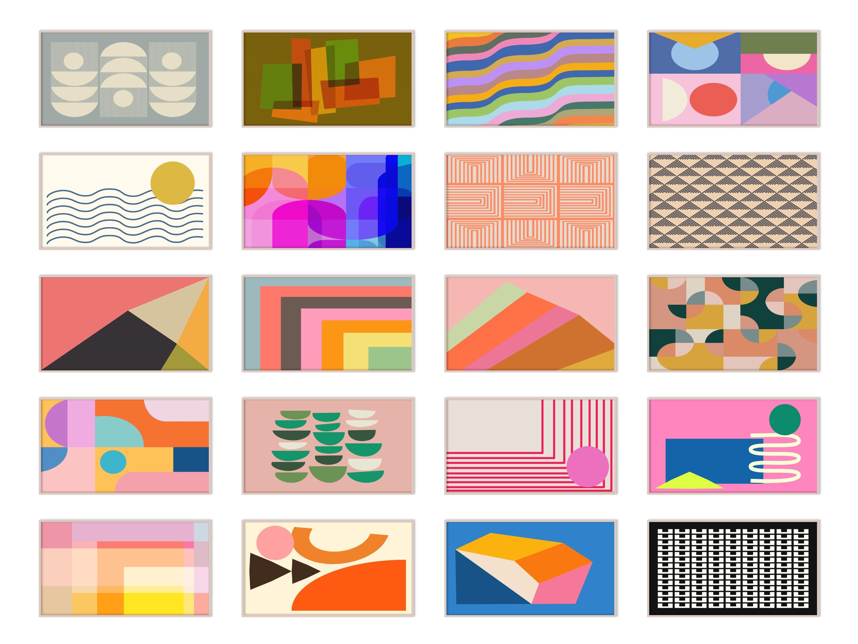 Samsung Frame TV Art: 80 Retro Bauhaus Designs (digital Download) - Etsy