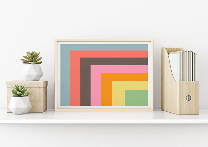 Modern Color Block Art Download Printable Wall Art - Etsy
