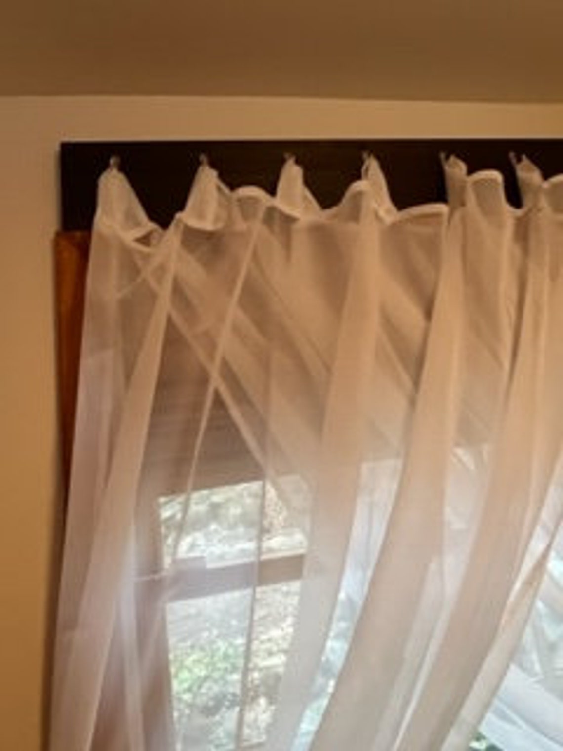 Farmhouse Window Treatment/curtain Rod - Etsy