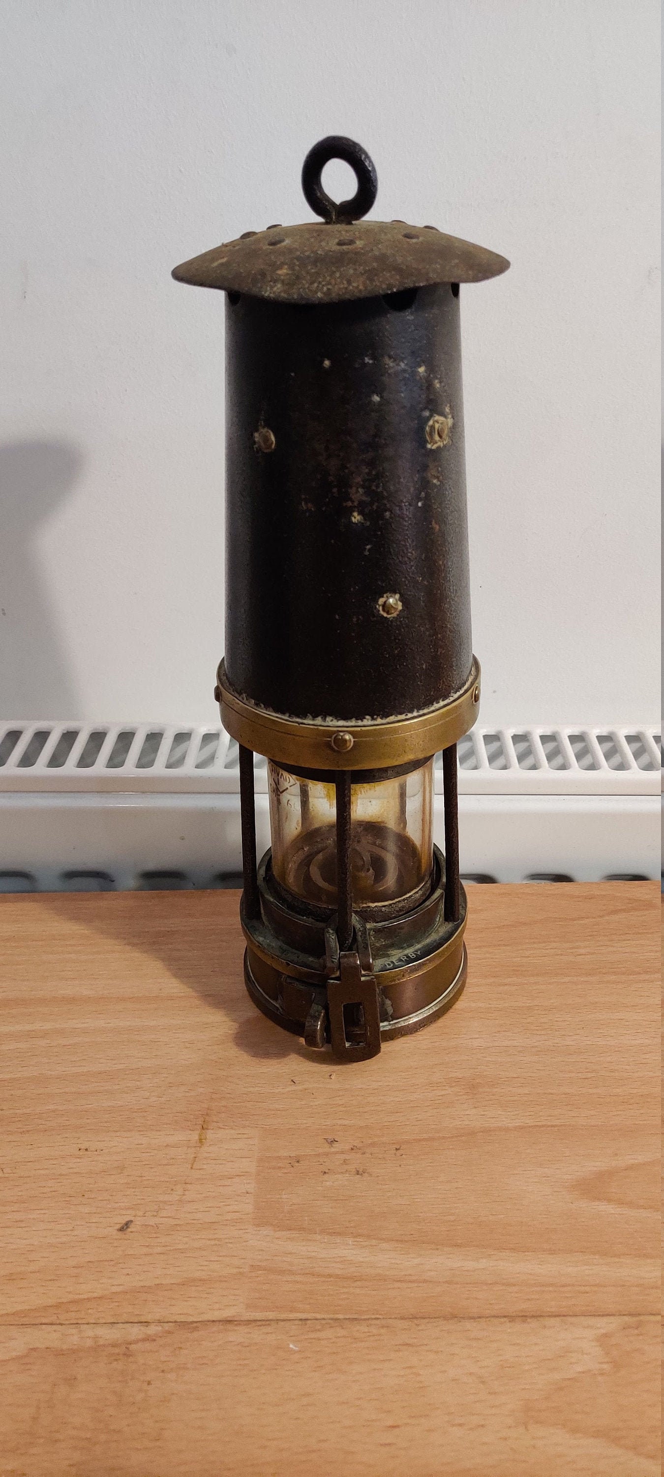 Genuine Vintage old Brass Miners lamp | Etsy