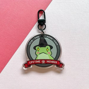 Frog Cult Acrylic Keychain: Double Sided Epoxy Charm - Etsy
