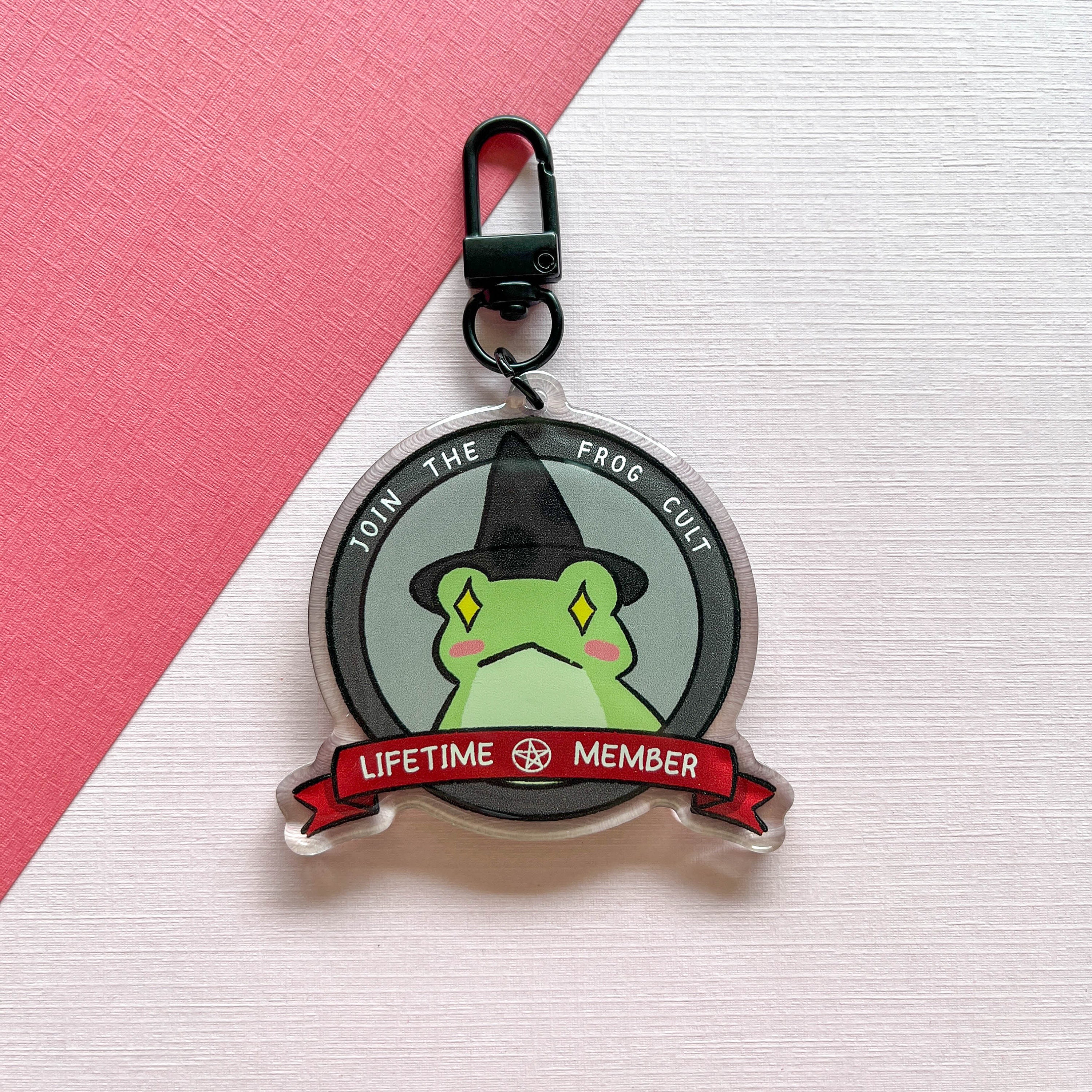 Frog Cult Acrylic Keychain: Double Sided Epoxy Charm - Etsy