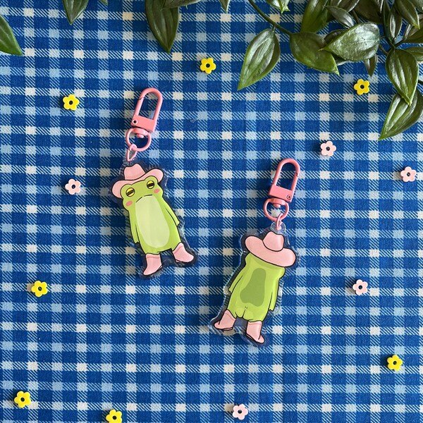 Awkward Jelly Frog Keychain with Teeny Bum Handmade - Etsy Canada