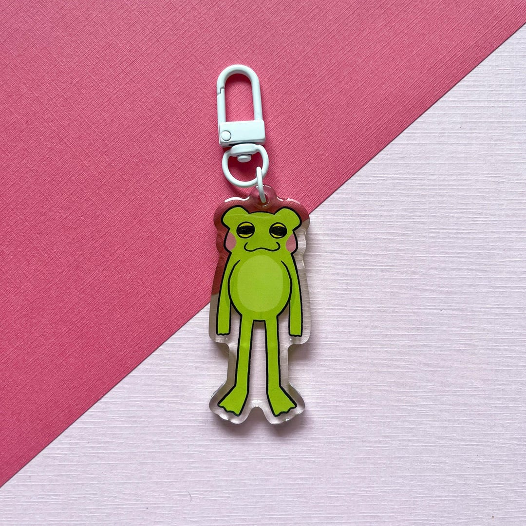 Treeblob Frog Keychain | Cute Acrylic Tree Frog Keychain - Etsy