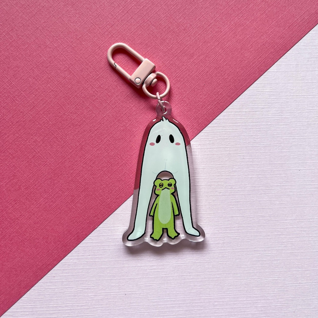Fresno Nightwalker With Frog Keychain | Acrylic Frog Cryptid Cute Butt ...
