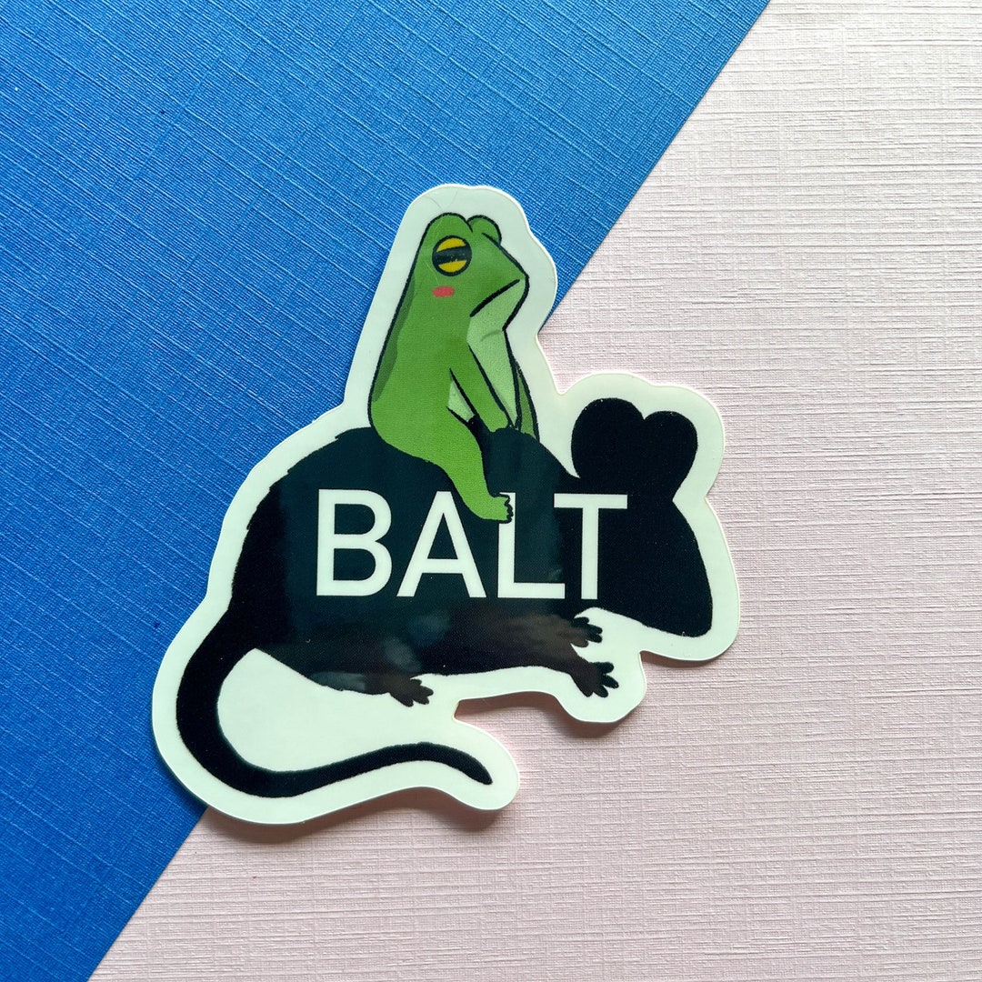 Baltimore Frog Rat Vinyl Sticker: Maryland Diecut Decal - Etsy