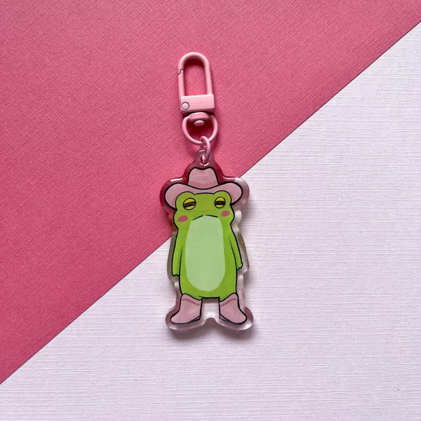 Green Cowboy Hat Keychain - Etsy