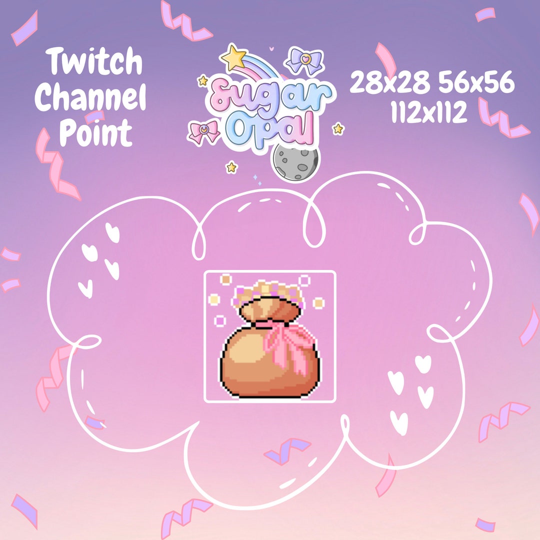 1 Pink Pixel Pixie Dust Channel Point | Pixel Twitch Channel Points - Etsy