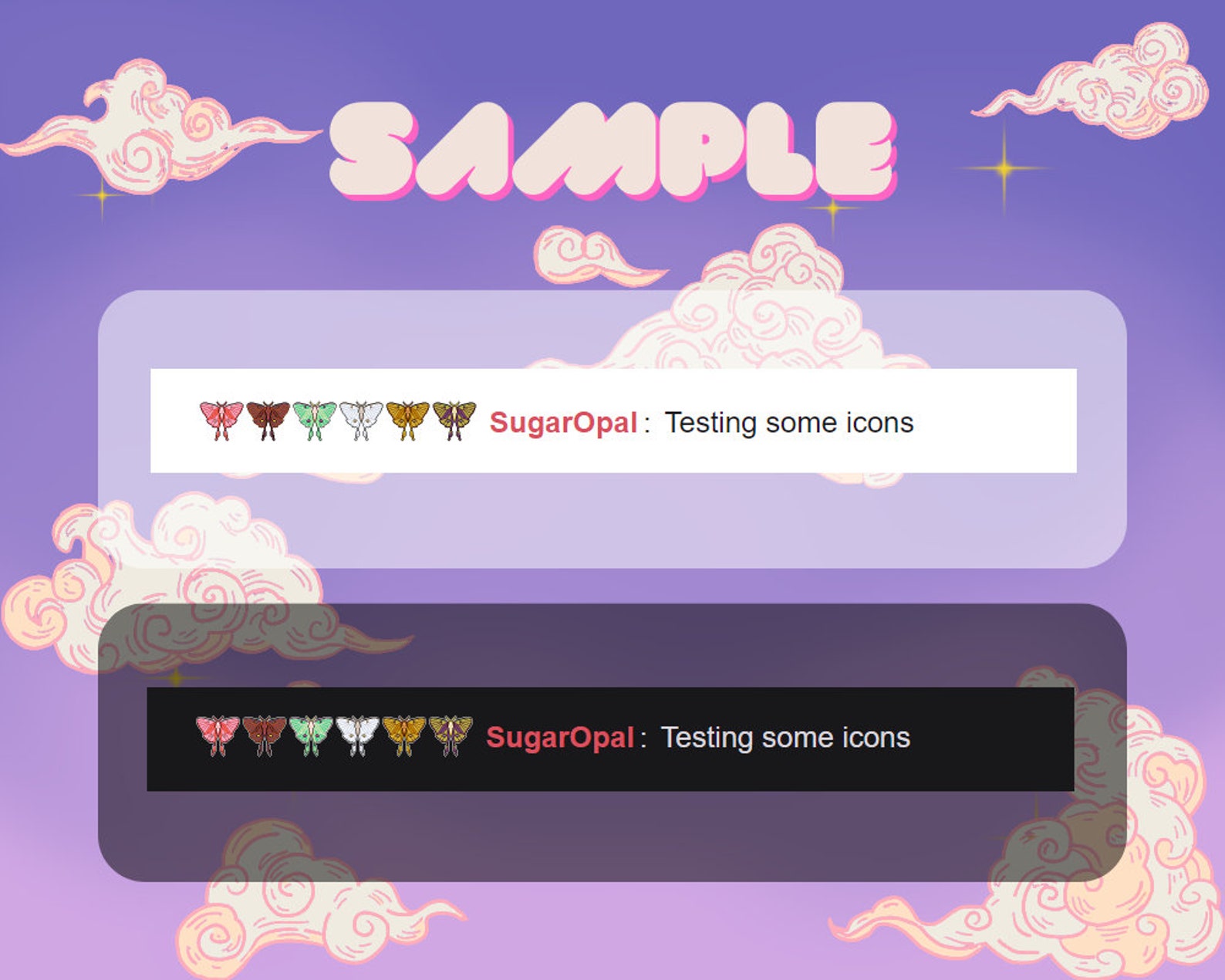 6 Pixel Luna Moth Badges | Twitch Sub Badges - Etsy