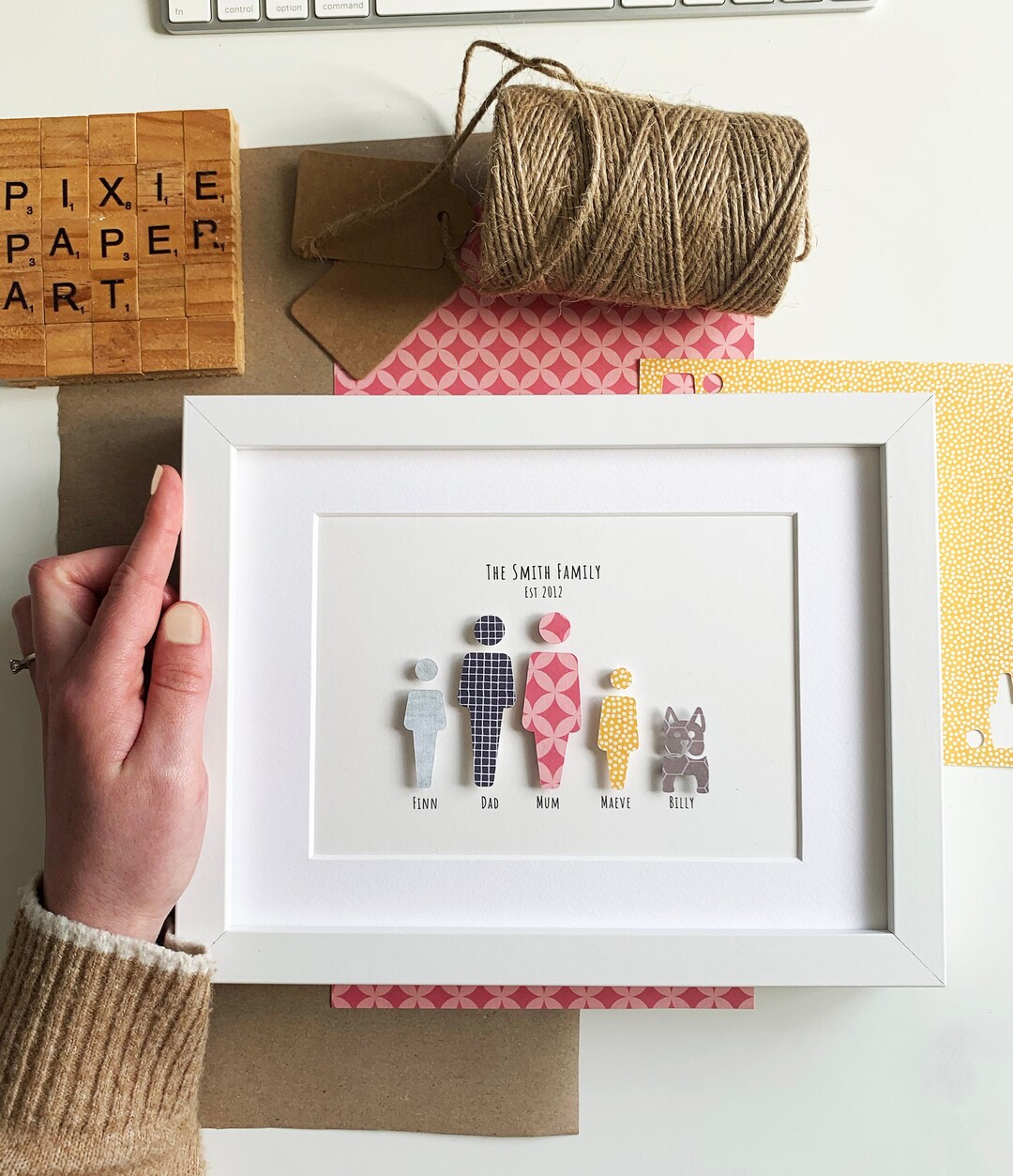 Custom Family Name - Custom Family Print - Personalised Family Gift ...