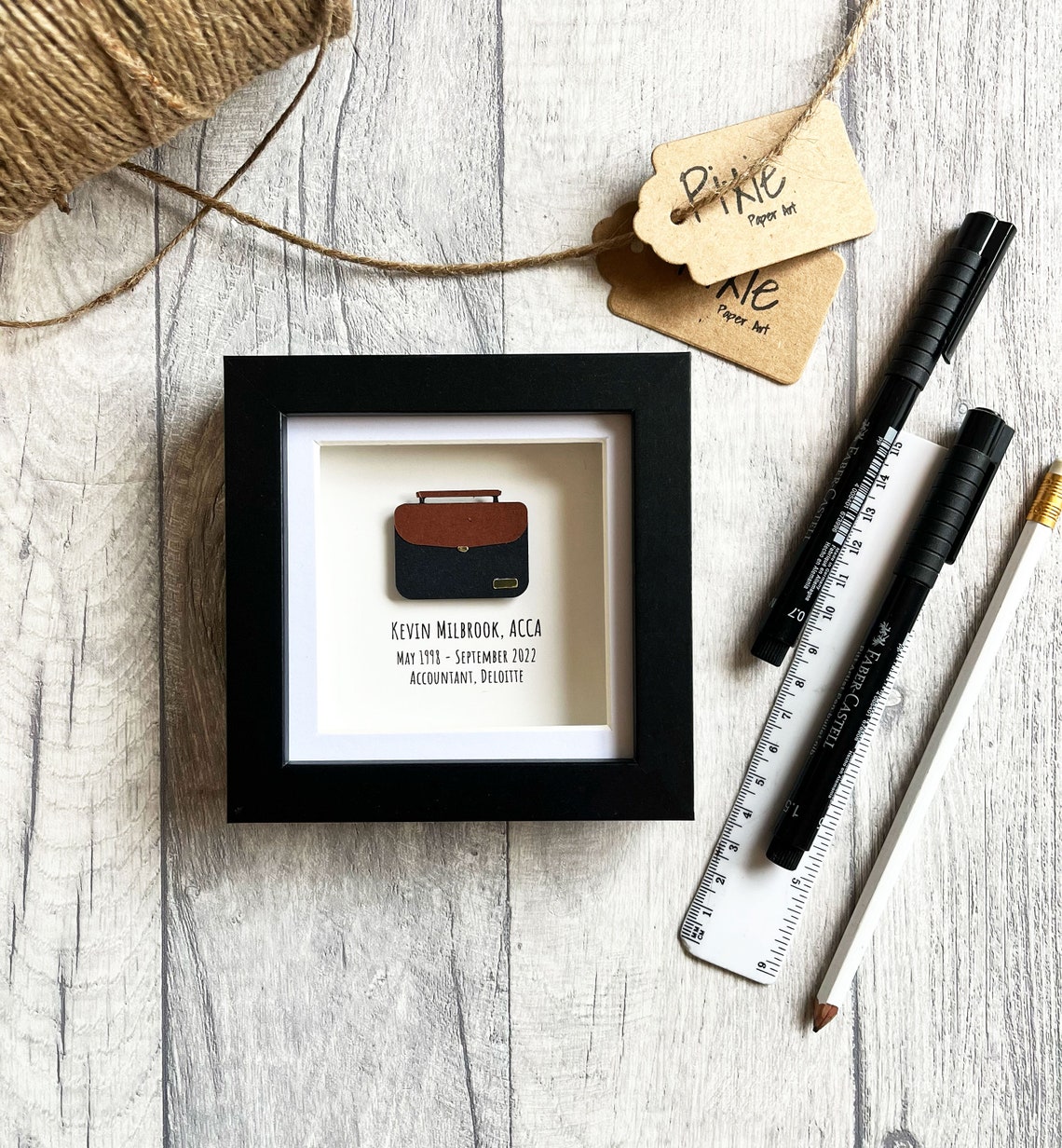 Accountant Retirement Gift - Personalised Retirement Gift - Passing ...