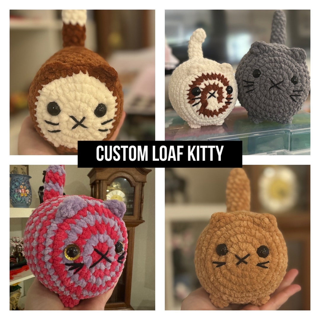 Made to Order Loaf Kitty Crochet Cat Crochet Plush Plushie Soft Toy ...