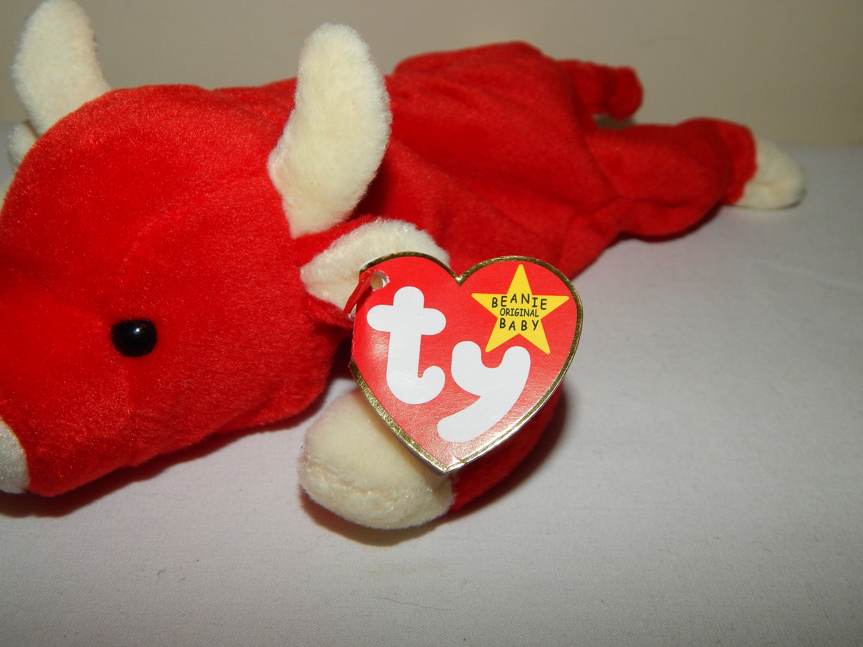 Vintage Rare Ty Snort the Bull Beanie Baby Original With 1995 Tags - Etsy