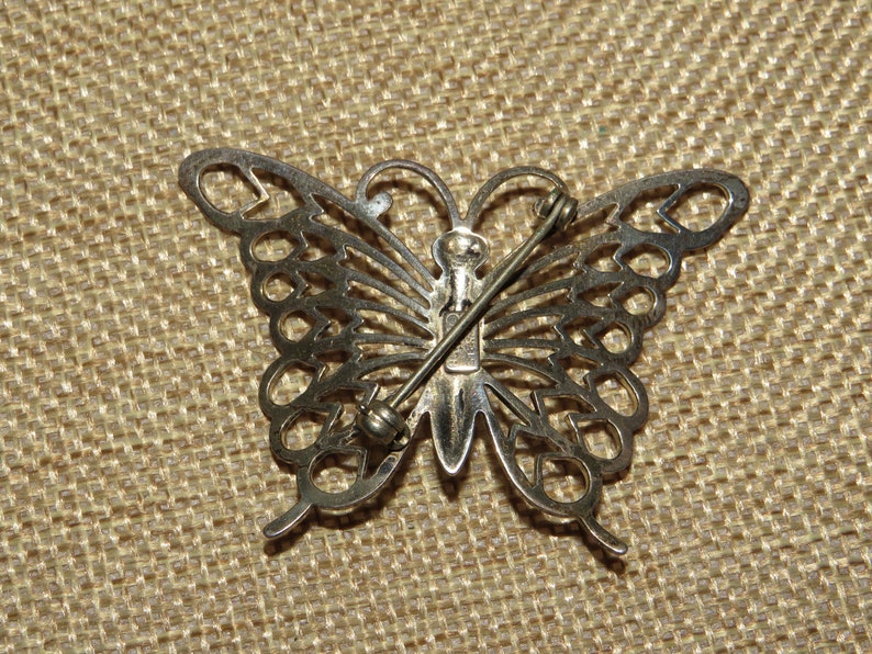 Vintage Beau Sterling Silver Butterfly Pin Brooch - Etsy